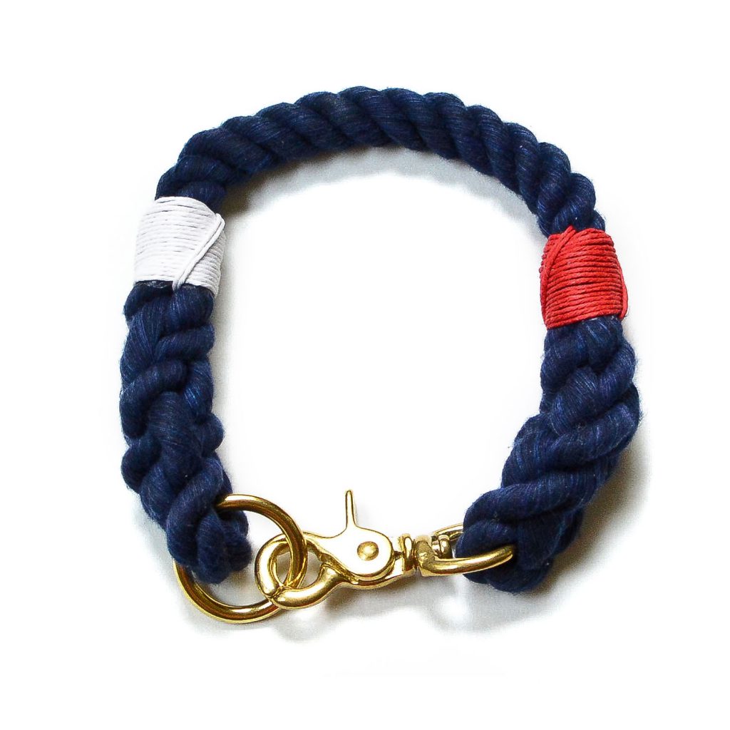 Nautical Rope Lanyard in Natural White - Helm & Harbor - Dog leashes ...